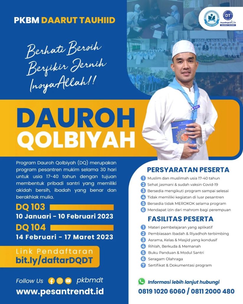 Daarut Tauhiid Kembali Membuka Program Dauroh Qolbiyah di Tahun 2023 ...